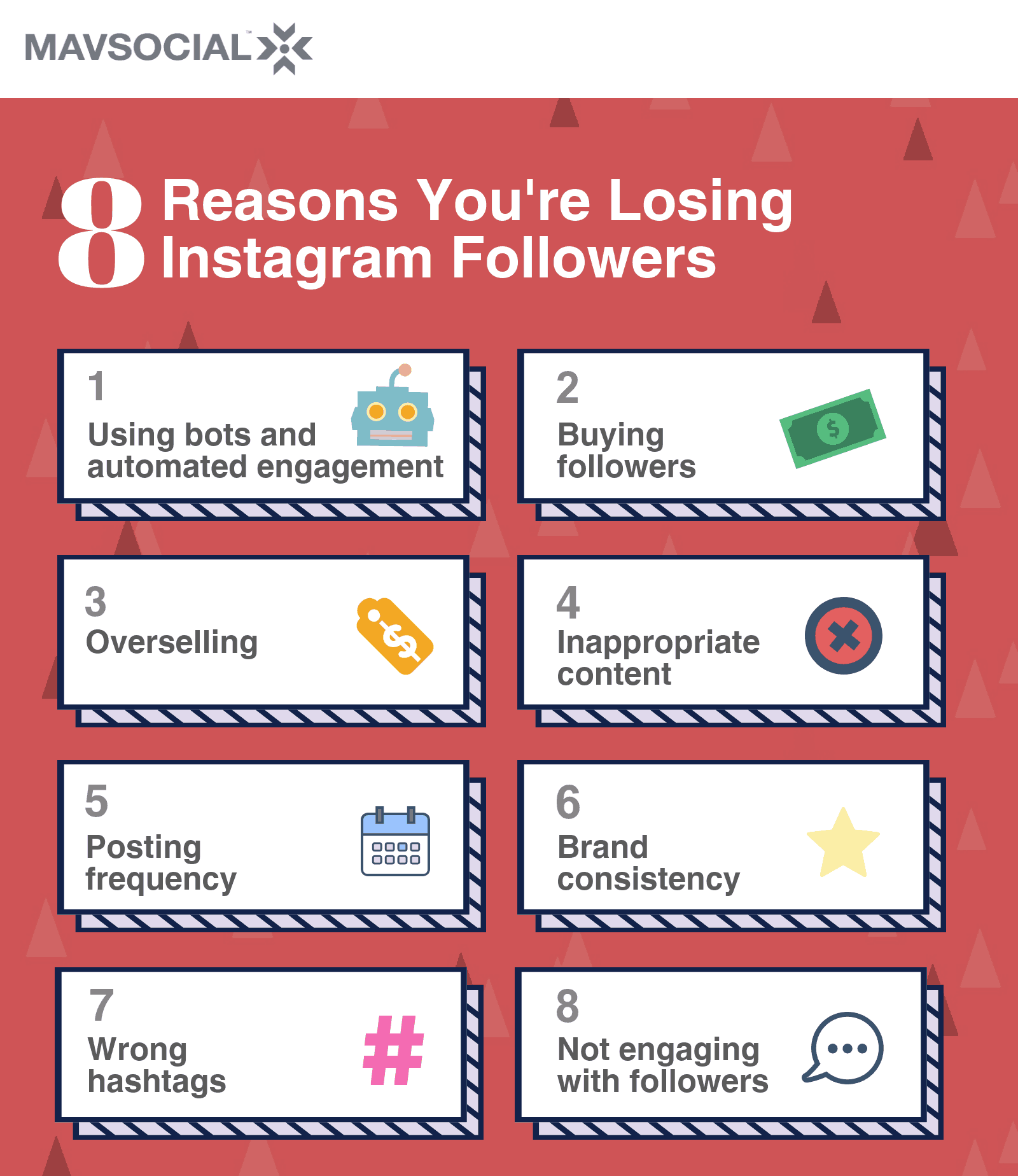 [Infographic] 8 Reasons Your Instagram Followers Are Leaving – MavSocial